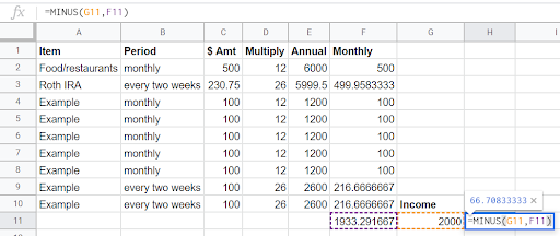 How I Use Excel Formulas To Make Super Quick Changes To My Budget